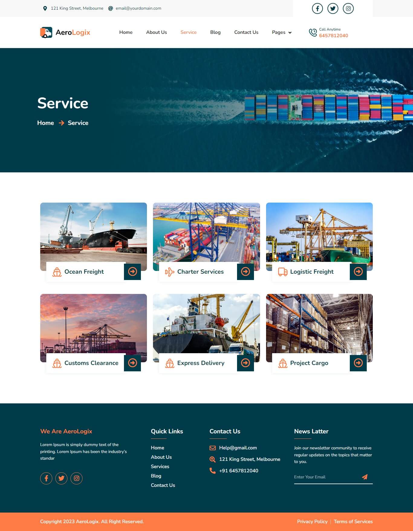 AeroLogix - Logistics & Transportation Elementor Template Kit by awaiken